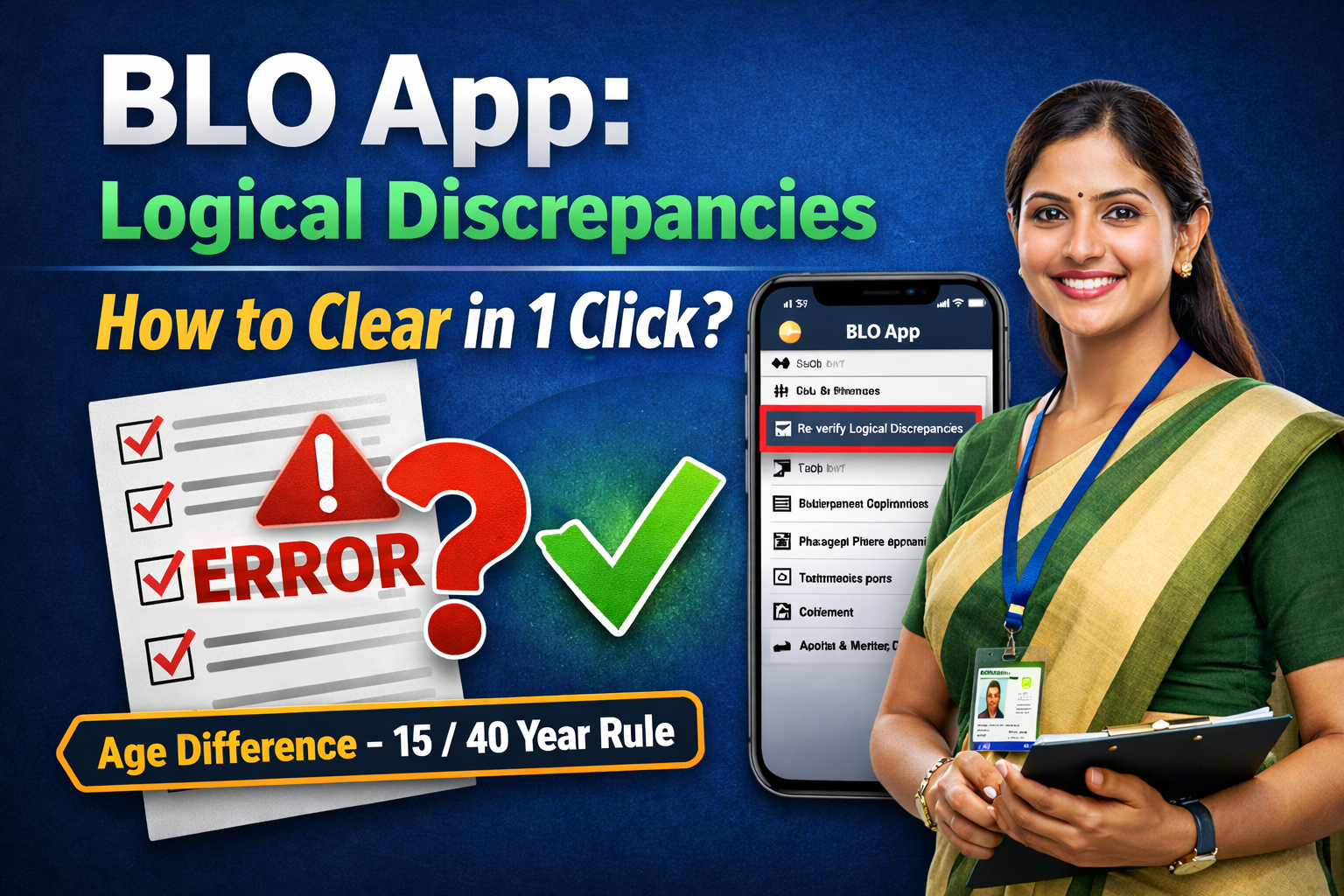Logical Discrepancies -BLO App - Basic Edu Hub